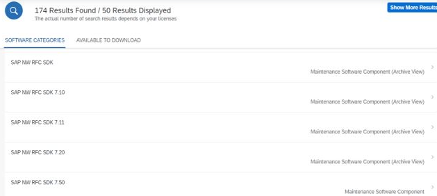Steps to Download SAP NW RFC SDK files