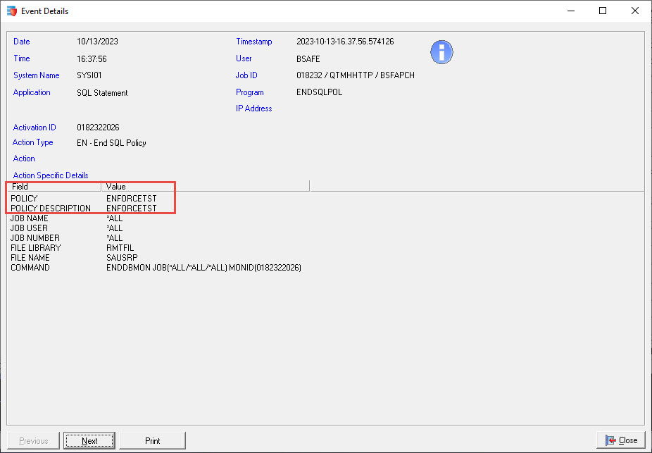 Steps to Testing SQL Statement Audits in Enforcive