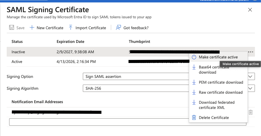 How to renew Spectrum Single Sign On SAML certificate in Azure Active ...