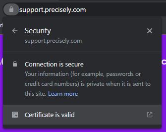 Exporting an SSL certificate via your web browser