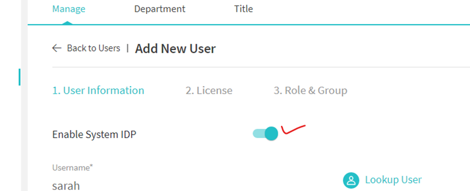 Evolve - How to Add a New User
