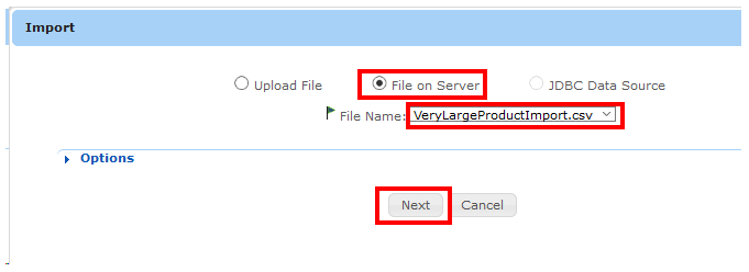 How to import large data files into a Repository using an Import Template