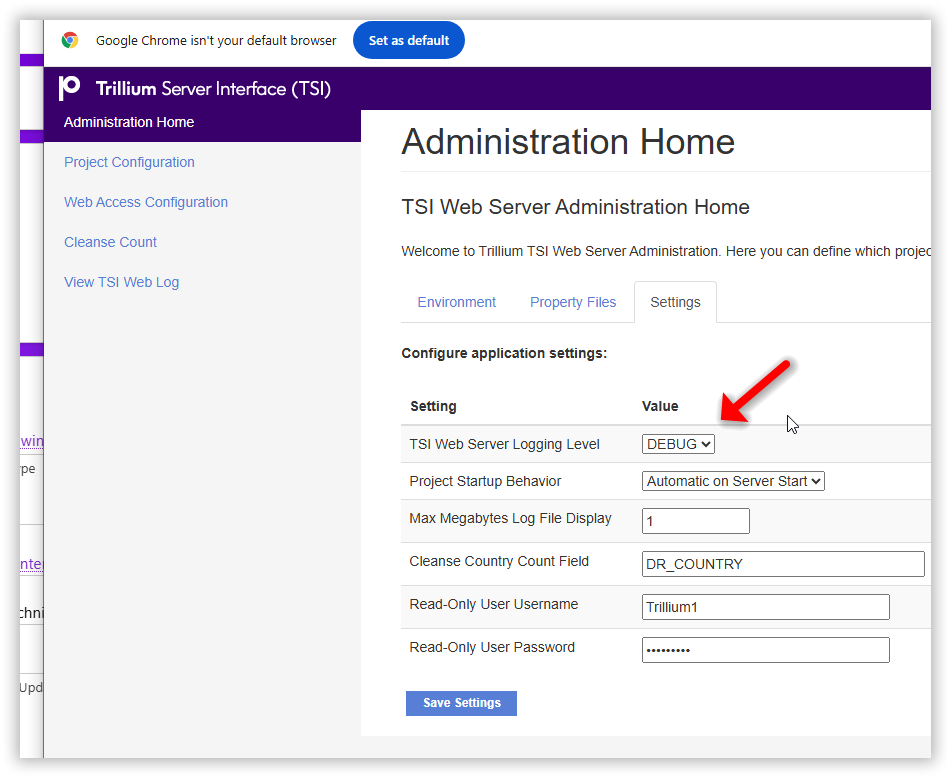 Trillium - Debugging TSI SOAP and/or REST calls