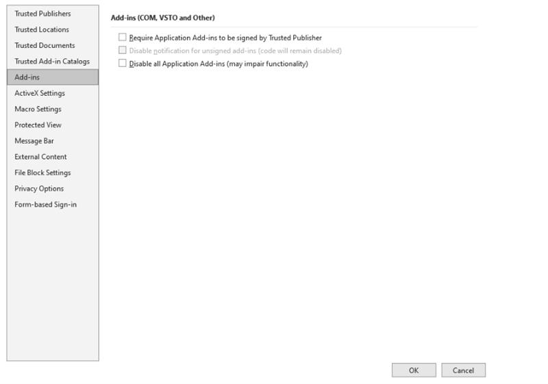 Automate Studio Excel add-in not registered