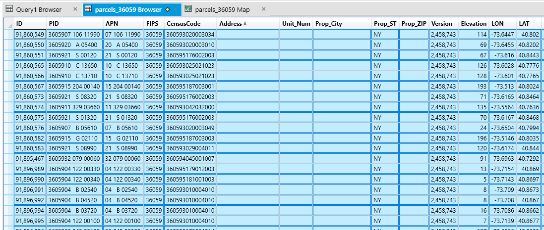 Understanding missing Address Data in the PDX product "Property ...