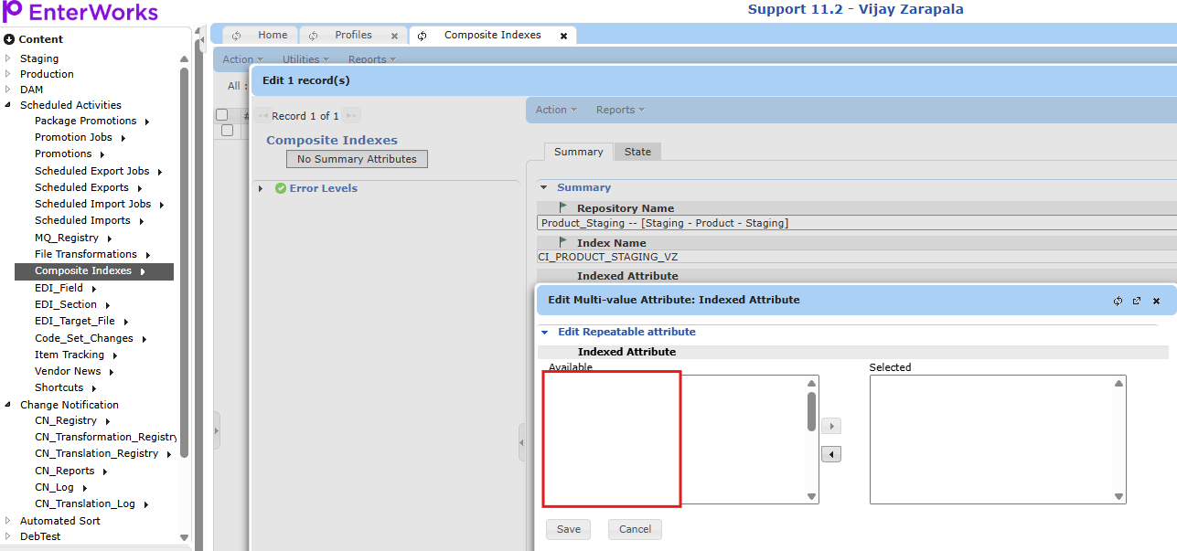 EnterWorks Correcting Attributes Referencing F_Numbers in Profiles