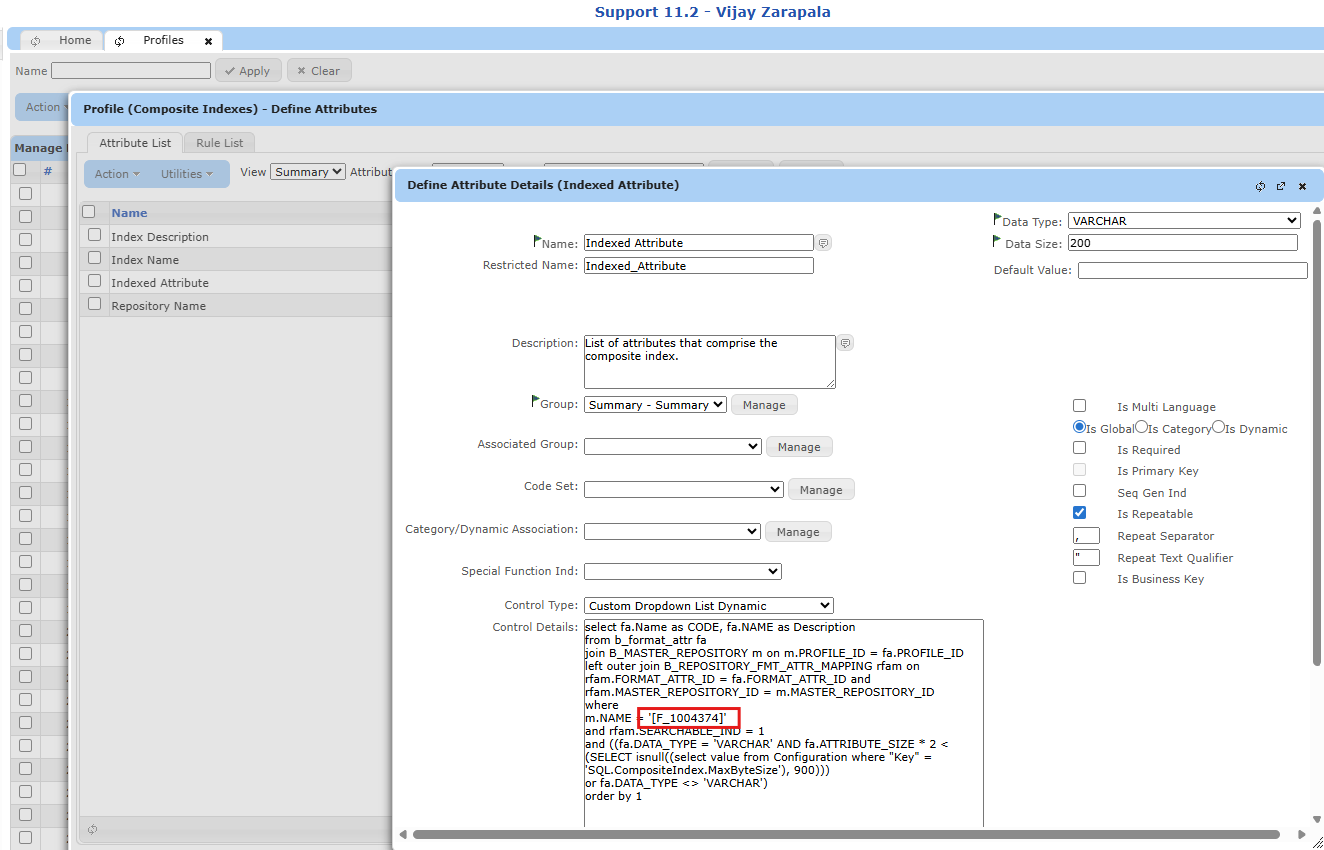 EnterWorks Correcting Attributes Referencing F_Numbers in Profiles