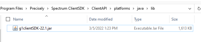Obtaining a new g1clientSDK file for Spectrum